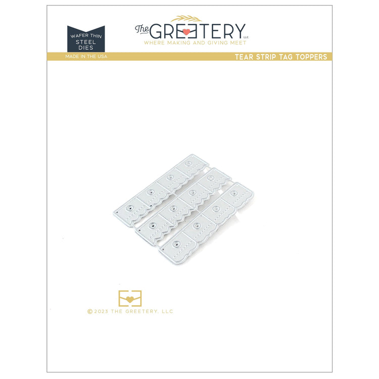 Tear Strip Tag Toppers Die – The Greetery